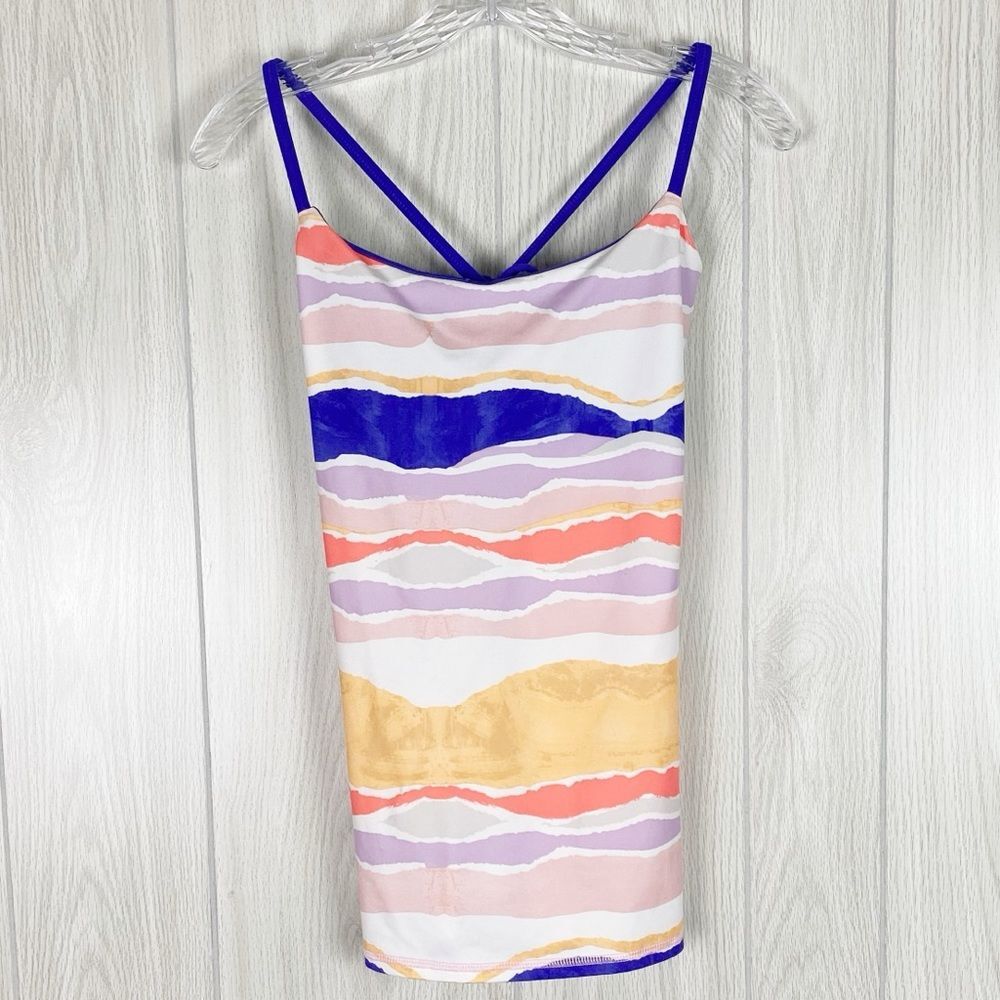 Lululemon | Dancing Warrior Tank Bleacher Stripe Whit… - Gem